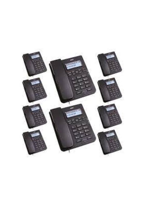 10 Adet Siyah Karel TM145 Masaüstü Ofis Telefon Seti Siyah Fiyatları ve Özellikleri