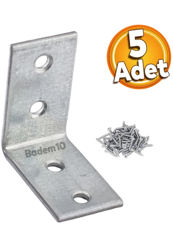 Mobilya Köşe Bağlantı Sabitleme L Demir Deprem Dolap Duvar Birleştirme ...