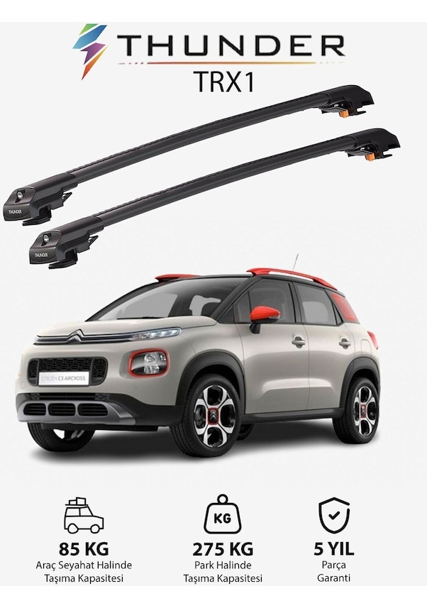 Cıtroen C3 Aırcross 2018-sonrası Trx1 Thunder Carrier Kilitli Ara Atkı ...