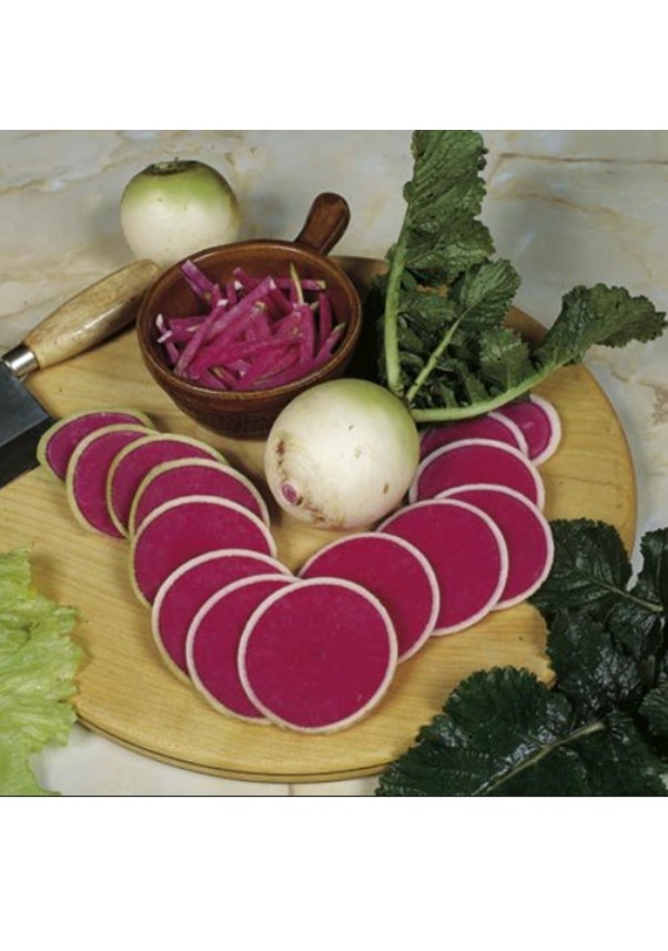 Geleneksel Dışı Beyaz İçi Kırmızı Yüksek Aromalı Çin Turpu Tohumu 50 ...