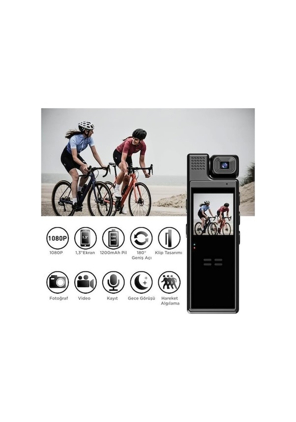 Diğer Cmr-19 Siyah 4k 180 Aksiyon Kamerası, Gece Görüşlü, Wifi Option 2 ...