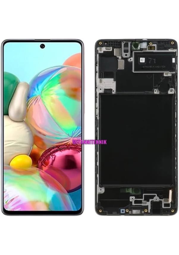 Samsung Galaxy A71 Sm-a715f Lcd Ekran Dokunmatik Çıtalı Siyah Fiyatları ...