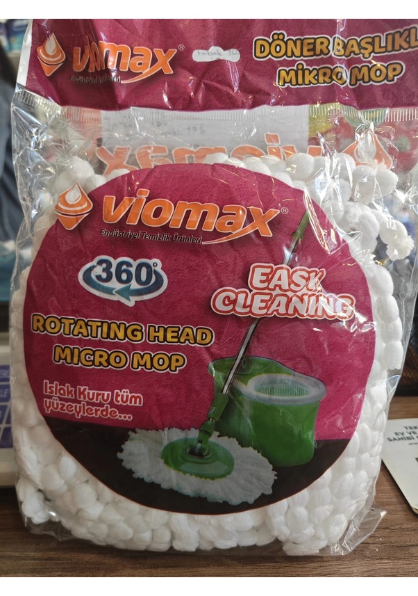 Viomax Döner Başlıklı Mikro Mop 1 Adet Fiyatları ve Özellikleri