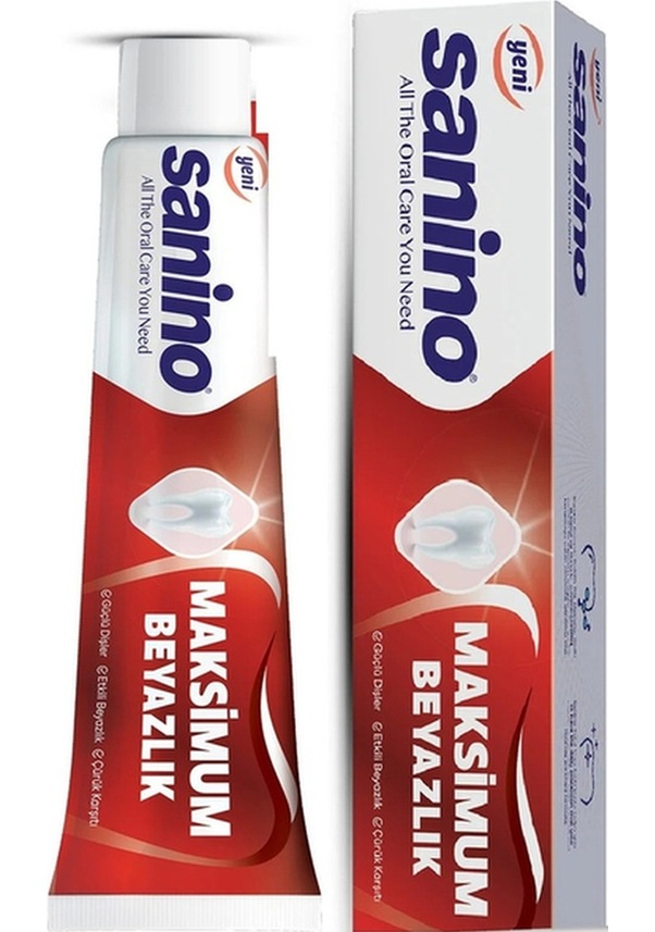 Sanino Maksimum Beyazlık Diş Macunu 75 ML Fiyatları ve Özellikleri