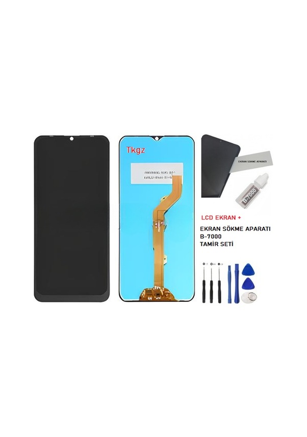 Tecno Camon 12 Air Lcd Ekran Dokunmatik - A - Kalite + B-7000 + Tamir ...