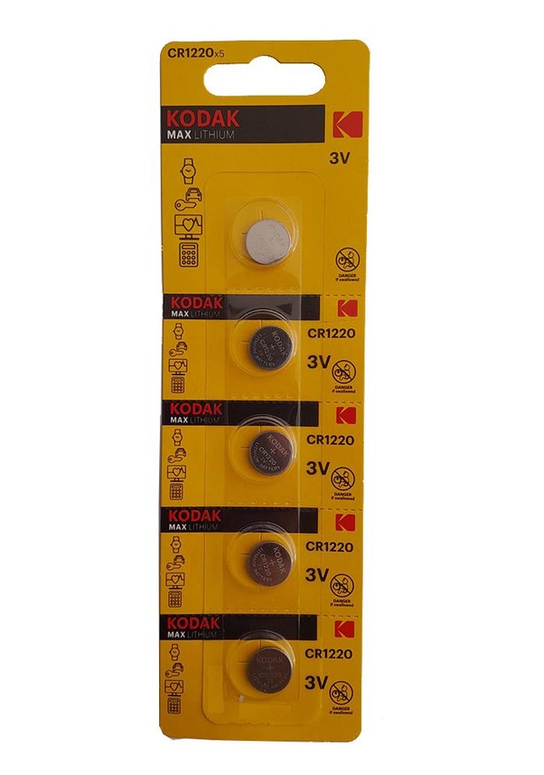 Cr1220 Pil 3v Araba Kumanda Oyuncak Saat 5 Adet 1 Paket Para Pil Cr 1220 Dügme Pil Lityum Tıbbi ...