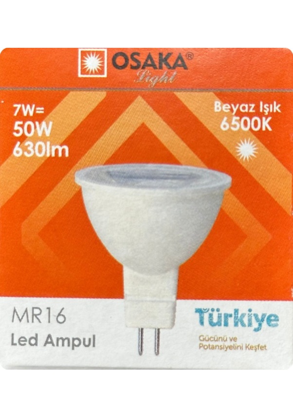 6 Adet Osaka 7w 50w Beyaz Işık 6500k G4 Duylu İğne Bacak Led Çanak ...