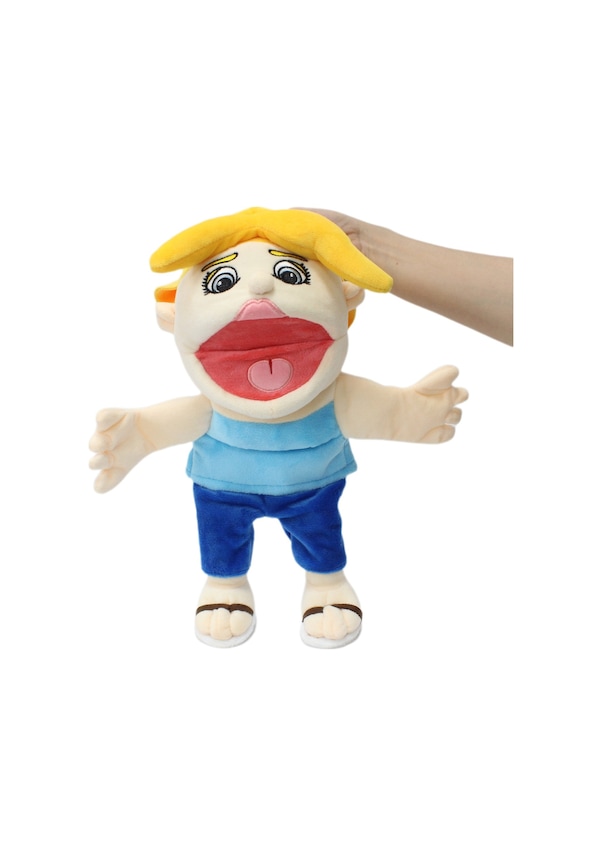Jeff El Kuklası Oyuncak Açık Ağız Komik Peluş Oyuncak Zombi Rock Şef Pp ...