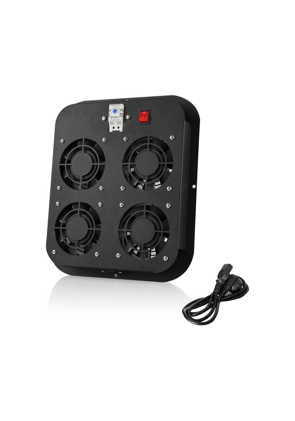 VATPAN 4'lü Dikili Tip 19" Fan Modülü Termostatlı On/Off Switch ...