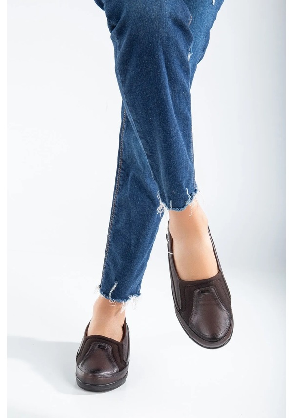 The Dortex Shoes Kadın Içi Dışı Hakiki Deri Ortopedik Esnek Anne 36 ...