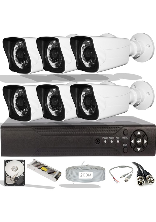 PICAM - 6 Lı 5Mp Sony Lens Komple Kamera Seti Sistemi- Kuruluma Hazır ...