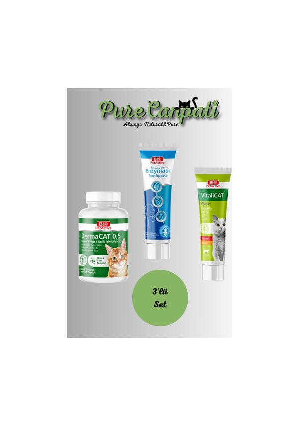 Purecanpati Kedi Dermacat Diş Macunu Multivitamin Seti Fiyatları ve ...
