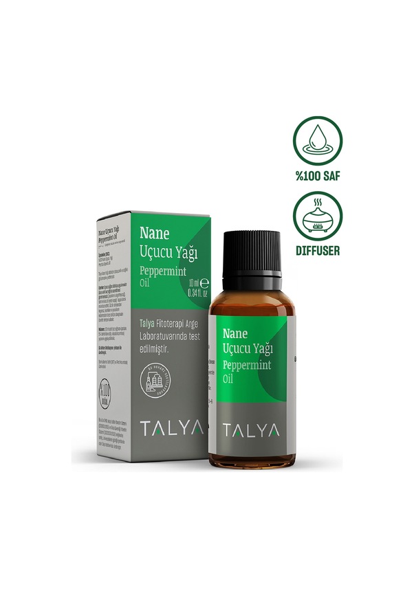 Talya %100 Saf ve Doğal Buhurdanlık ve Difüzör İçin Nane Uçucu Yağı 10 ...