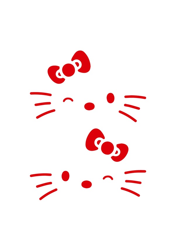 Yan Ayna Hello Kitty Sticker - Yan Ayna Sticker - Sağ Sol Set - Araba ...