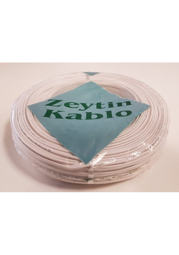Zeytin 2X0.75 Kordon Kodlu Beyaz - 100 Metre Fiyatları ve Özellikleri