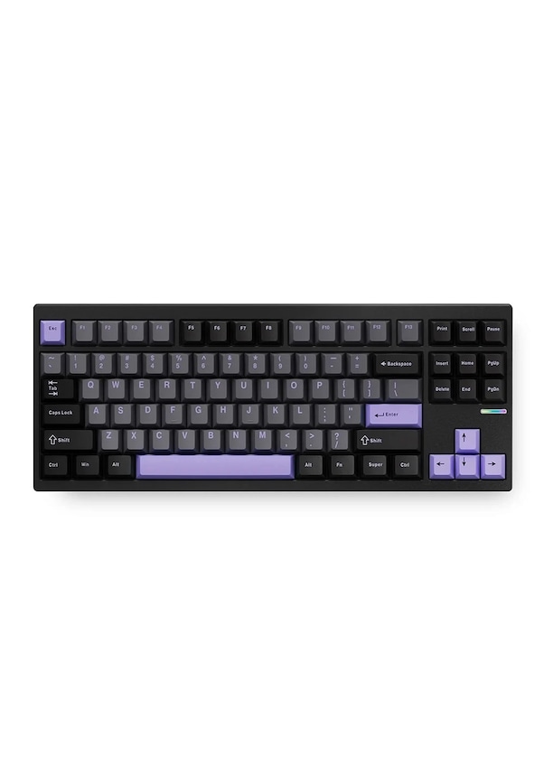 Mchose GX87 Max MC-GX87-A3 %80 TKL RGB Kablosuz Hotswap Mekanik Gaming Klavye Siyah - Mor ...