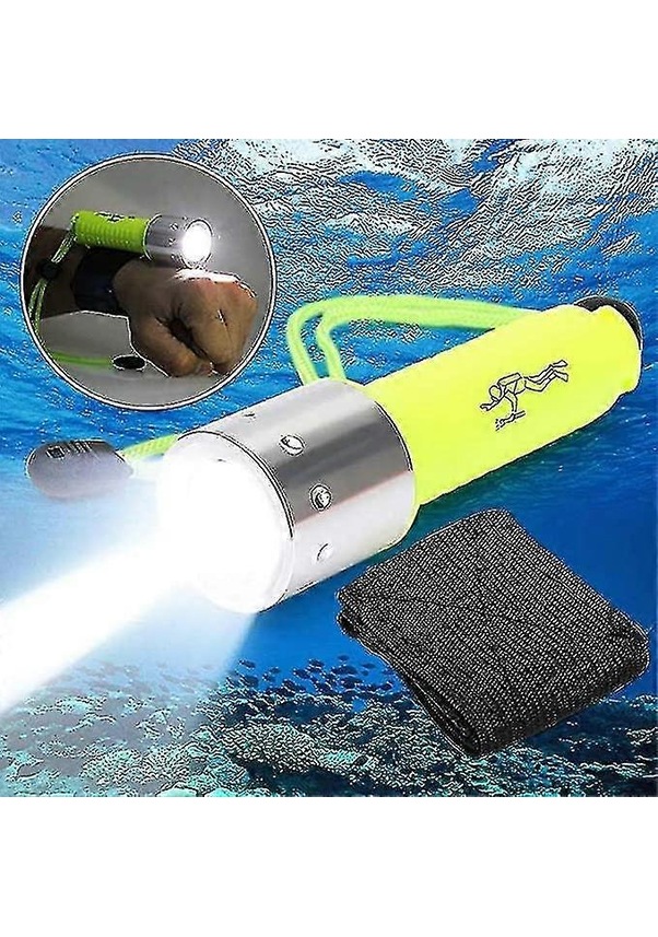 Taşınabilir 6000 Lümen Dalış El Feneri Sualtı 50 Metre El Feneri Şarj ...