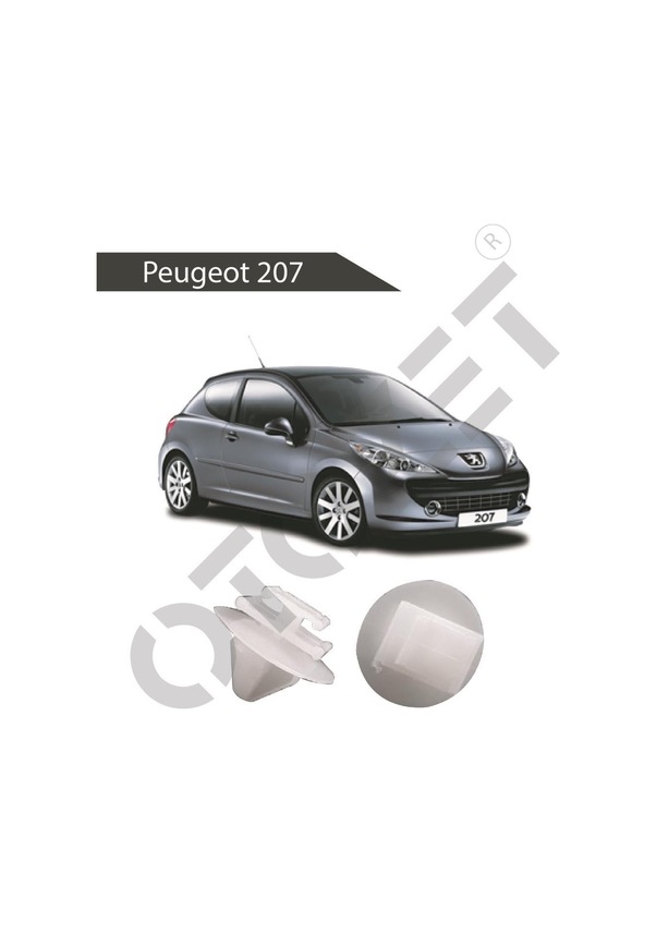 Peugeot 207 Kapi Çita Klipsi 7701049270 500020517 - Paket Adeti / 15 ...