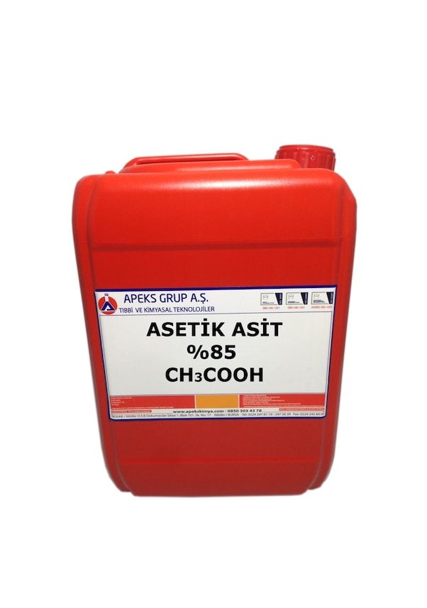 Asetik Asit - %85 - Ch3Cooh - 10 Kg Fiyatları ve Özellikleri
