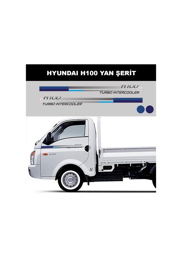 Hyundai H100 - Yan Kapı Sticker - Set - Emhy10102H Mavi Fiyatları ve ...
