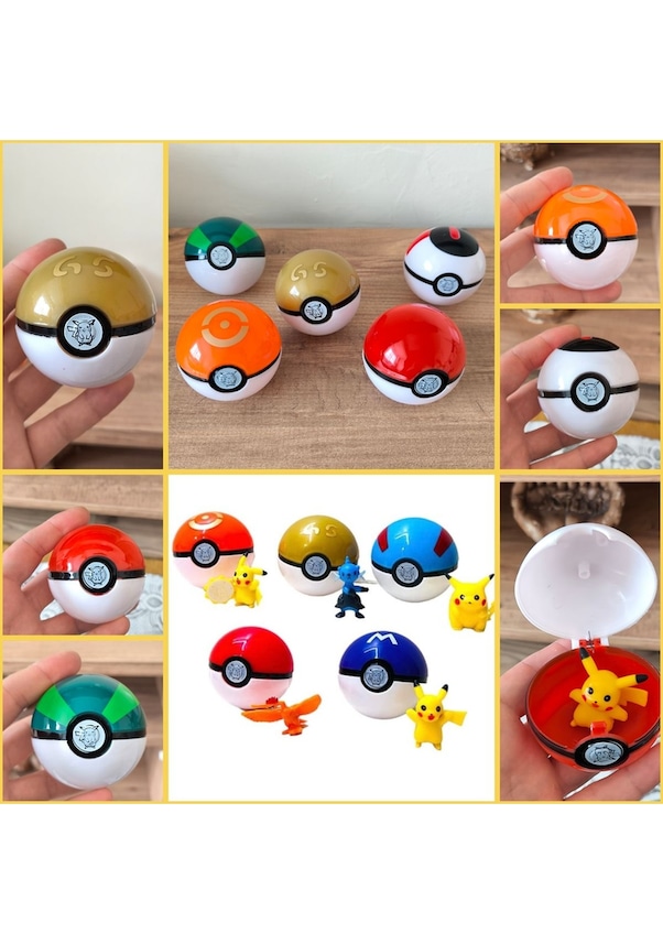 Pokemon Topu Ve Pokemon Figür 1 Adet . Poketopu Ve Pokemon Figür ...