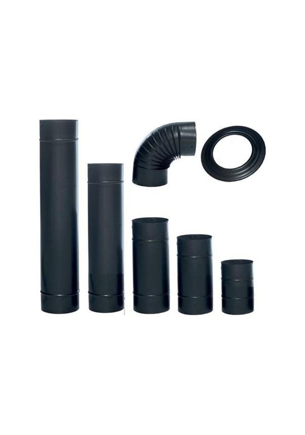 Mat Siyah Emaye Soba Borusu Tüm Boylar 0.40Mm Sac 1.Kalite (151035052 ...