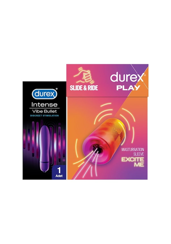 Durex Manuel Mastürbatör + Durex Intense Vibe Bullet Titreşimli ...