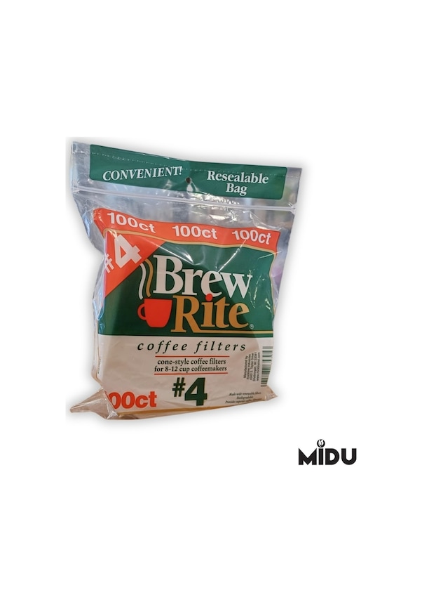 Brew Rite Brew Rite 4 Numara Beyaz Filtre Kağıdı 100'lü Fiyatları ve ...