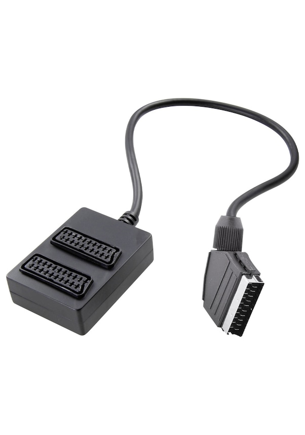 SCART DAĞITICI 2 Lİ SİYAH (1 ERKEK - 2 DİŞİ SCART) Fiyatları ve Özellikleri