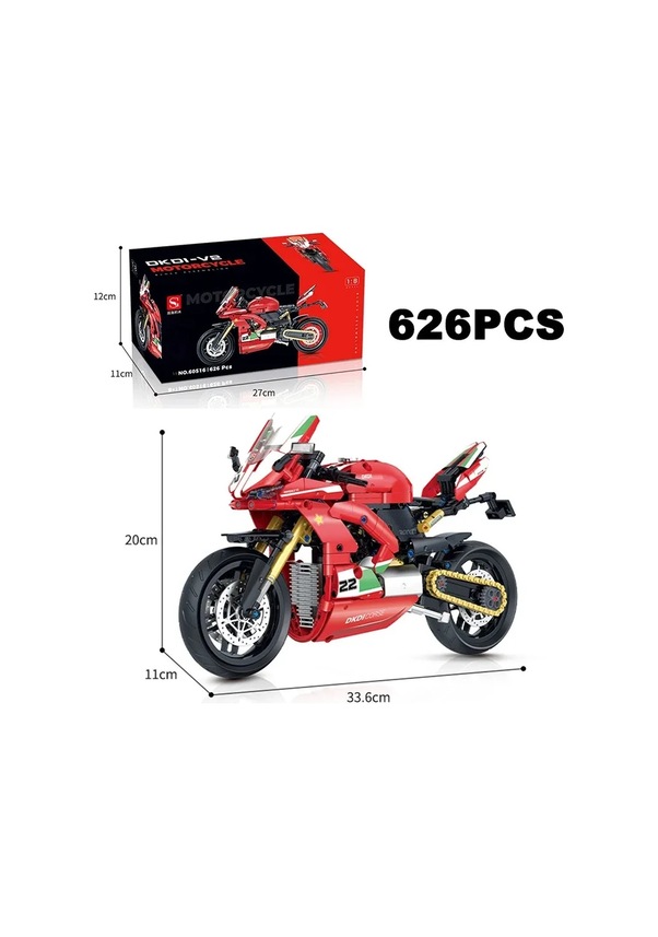1:8 Moc Technik Motosiklet Yapı Taşları Yarış Superbike Tuğla Montaj Modeli 626pcs Fiyatları ve ...