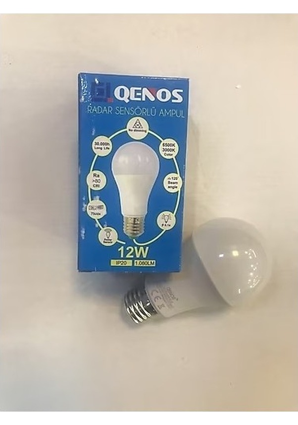 Qenos 12W Radar Sensörlü LED Ampul (Beyaz) Fiyatları ve Özellikleri