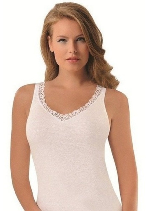 Nbb Bayan Atlet Kalın Askılı Dantelli Ribana 678 Siyah XL Fiyatları ve Özellikleri