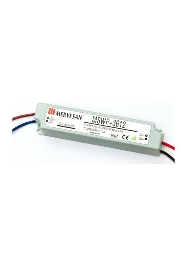 Mervesan Mswp-36-12 12v 3 Amp Swıtchıng Adaptör Ip67 Fiyatları ve ...