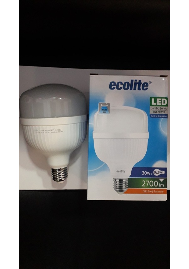 Ecolite 30W E27 Beyaz Işık Jumbo Led Ampul Fiyatları ve Özellikleri