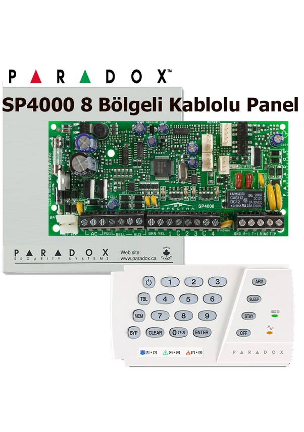 Paradox Sp4000 8 Zone Kontrol Paneli Fiyatları ve Özellikleri