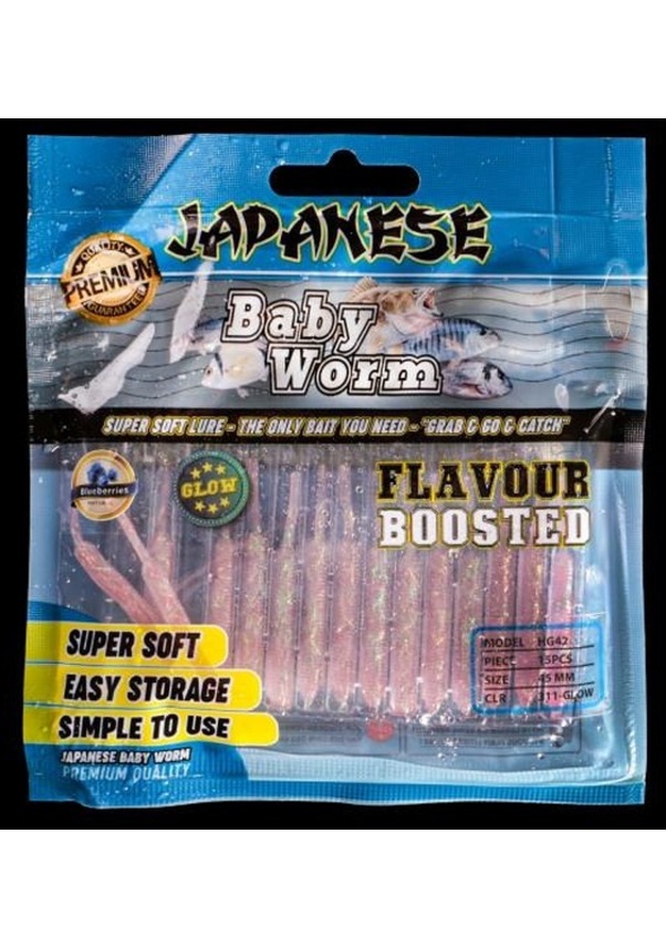Japanese Baby Worm 311 Glow Blueberry Kokulu 311 Glow Fiyatları ve ...