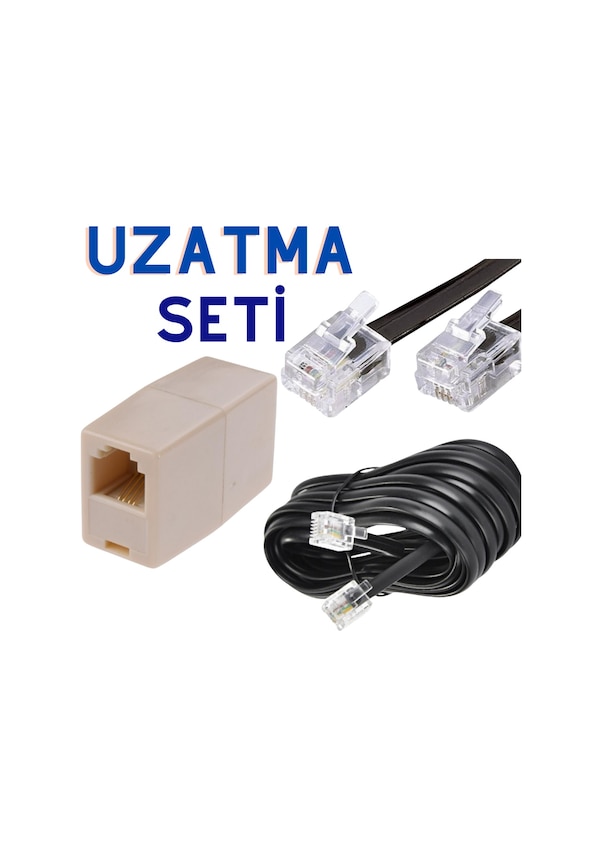 IRENIS ADSL VDSL Modem Kablosu, Uzatma Seti, 15 metre Fiyatları ve ...