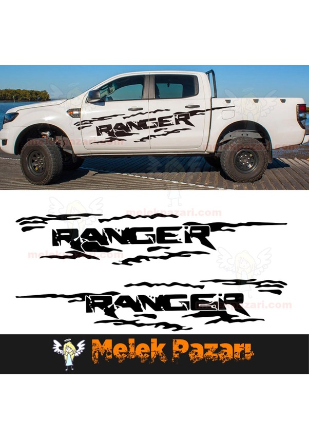 Ford Ranger Off Road Pickup Araba Sticker 60 X 12 Cm Fiyatları ve ...