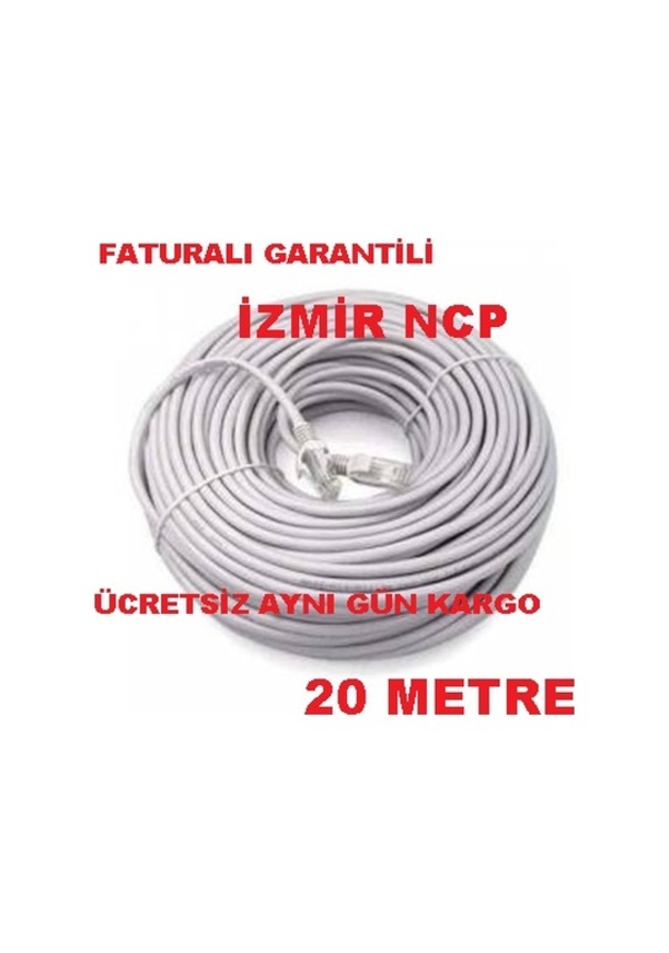 20 Metre Cat6 Internet Kablosu Modem Pc Kasa Arasi Kablo Fiyatları ve ...