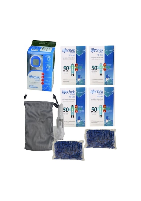 Lifechek TD4382 Kan Ölçüm Cihazı + Strip 4 x 50'li + Lanset 2 Kutu ...