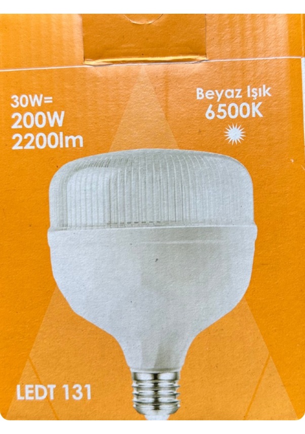 10 Adet Osaka 30w 200w 6500k Beyaz Işık E27 Duylu Kalın Duy Torch Led ...