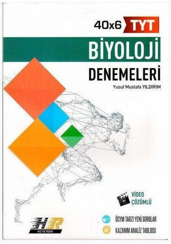 Tyt Biyoloji 40X6 Denemeleri Hız ve Renk Yayınları Hız ve Renk Ya ...