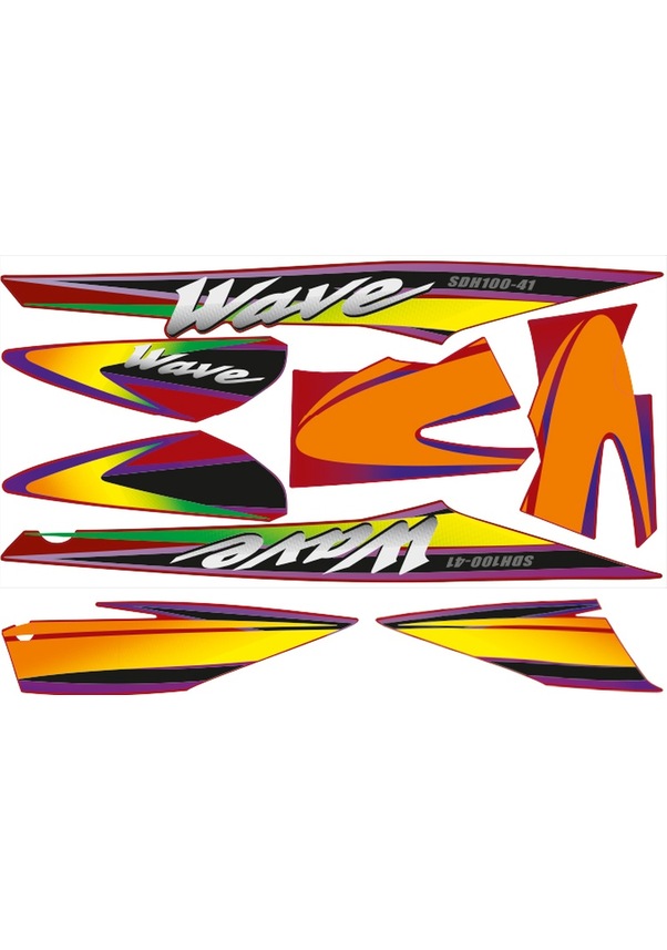Honda Wave 100 Sticker Seti N11.29570 Fiyatları ve Özellikleri