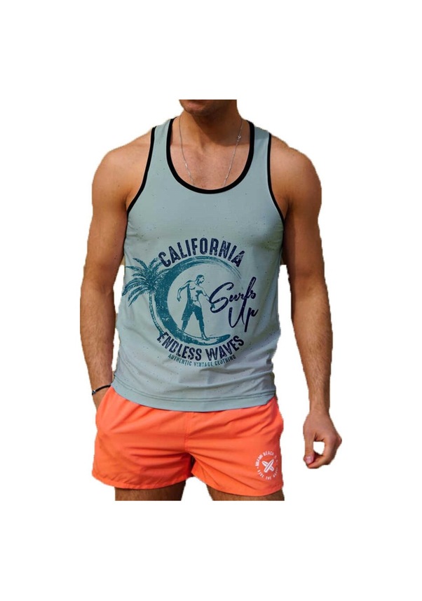 Dijital Baskılı Erkek Askılı Tişört Atlet - 0351-22Y 2XL Fiyatları ve ...