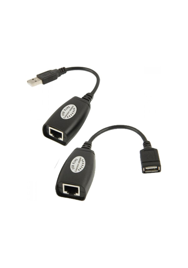 Usb Extender Cat5 Cat6 Kablosu Üzerinden Lan Uzatma Adaptörü 45M ...