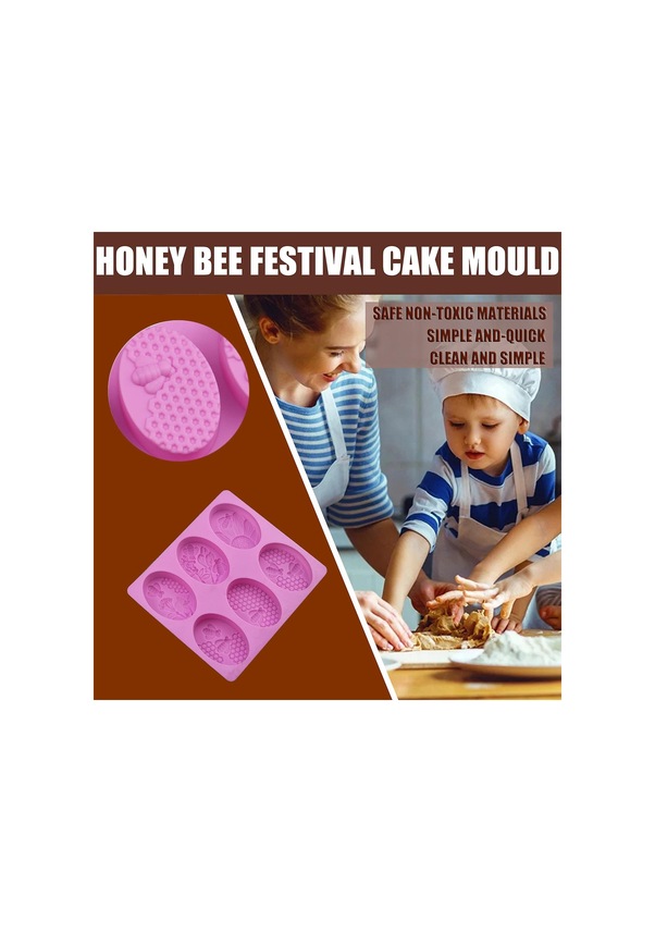 Bal Arısı Festivali Silikon Kalıp Altı Delikli Kendin Yap Sabun Kalıbı ...