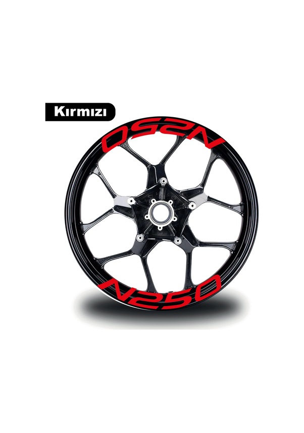 Bajaj N250 Jant İçi Yazı Sticker Modeli Kırmızı Fiyatları ve Özellikleri