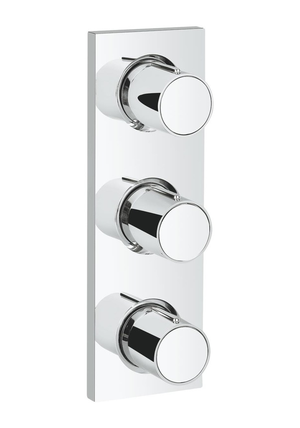Grohe Grohtherm F Üç Noktadan Akış Kontrollü Kumanda - 27625000 Krom ...