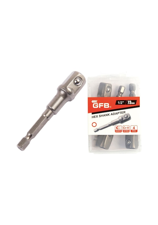 Gfb 1/2" Bits Saplı Lokma Adaptörü 73 MM N11.15506 Fiyatları ve Özellikleri