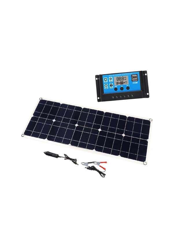 Yucama 50 W 5 V / 18 V Solar Panel, Çift Usb Çıkışı, Monokristal Solar ...